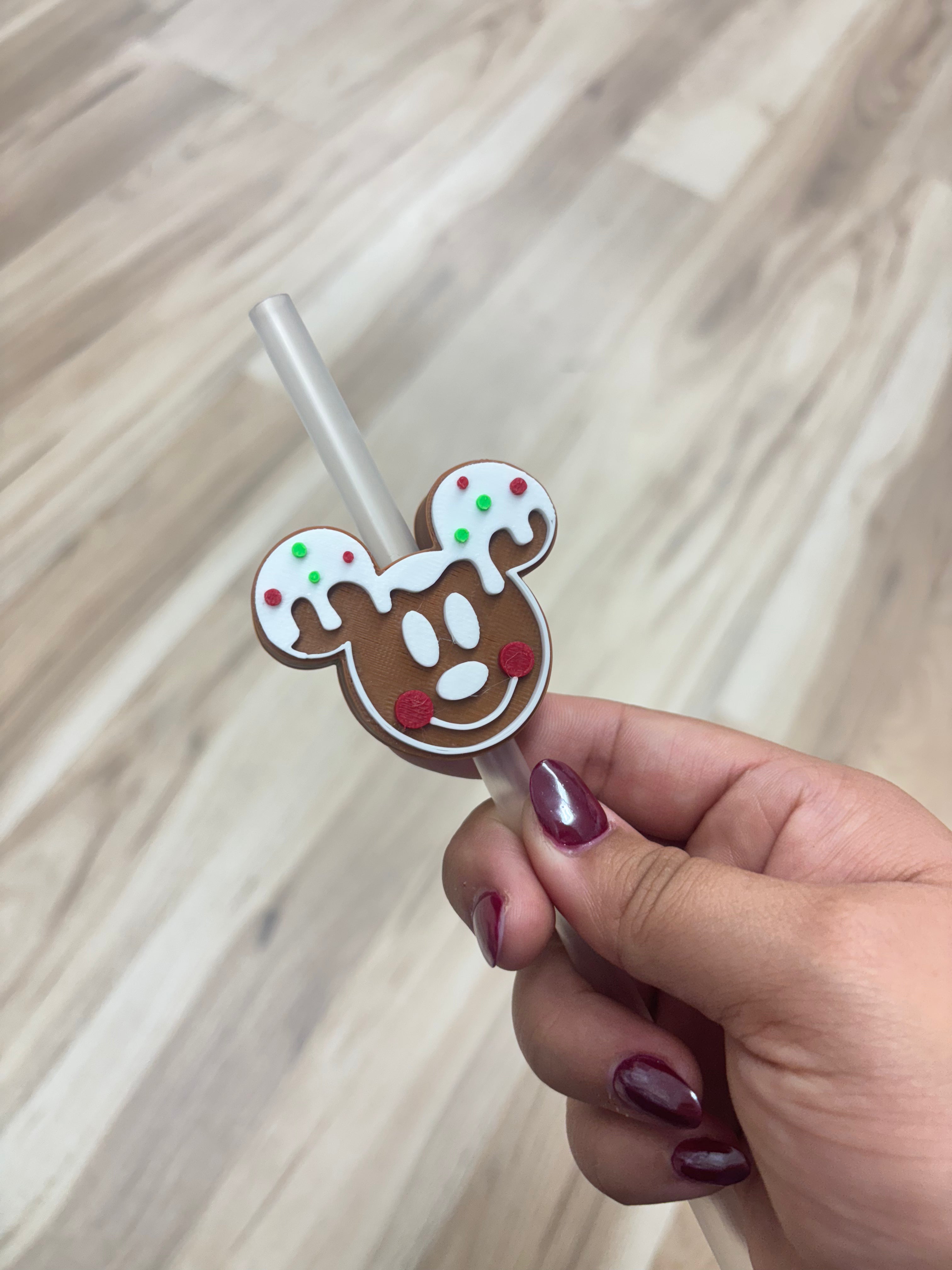 Mouse Christmas - 3D Printed Straw Topper – Classy Crafts