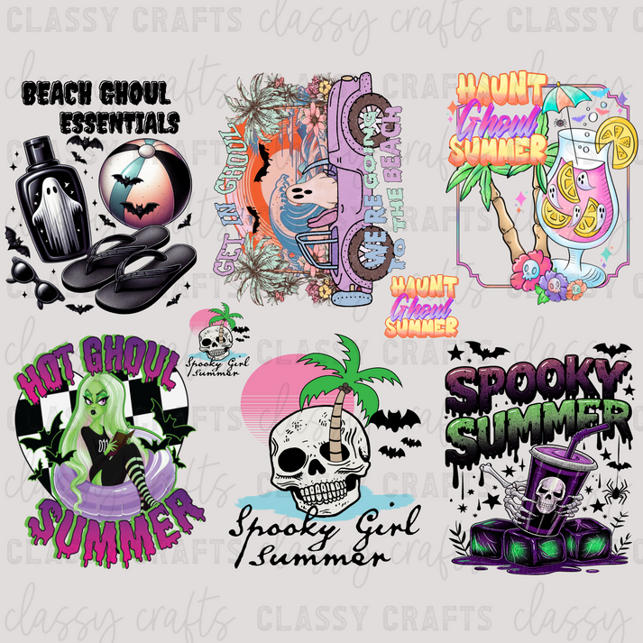Summer Spooky - 30x24 -PREMADE GANG SHEET – Classy Crafts