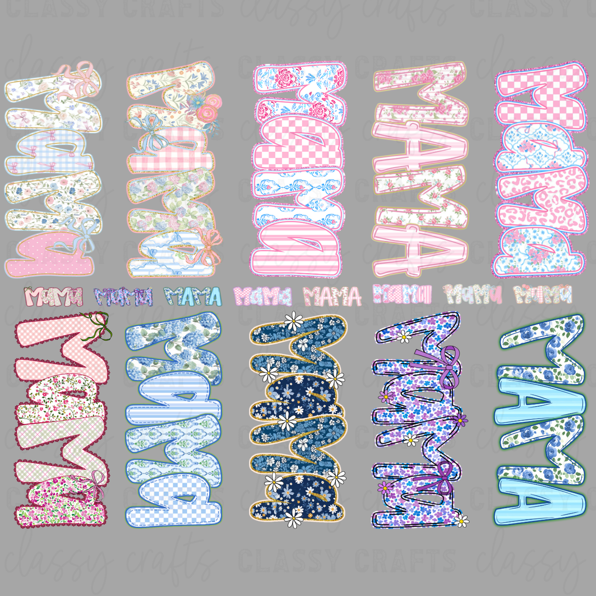 Mini 2026 Mama - 30x24 - PREMADE GANG SHEET – Classy Crafts