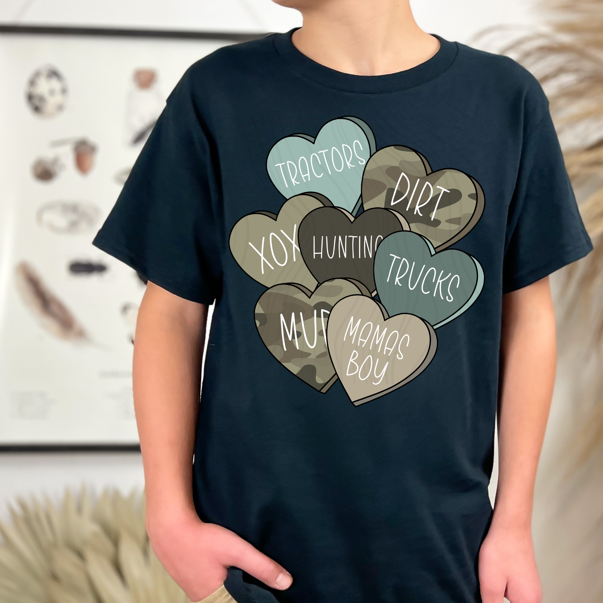 Boy Camo Conversation Hearts Transfer – Classy Crafts