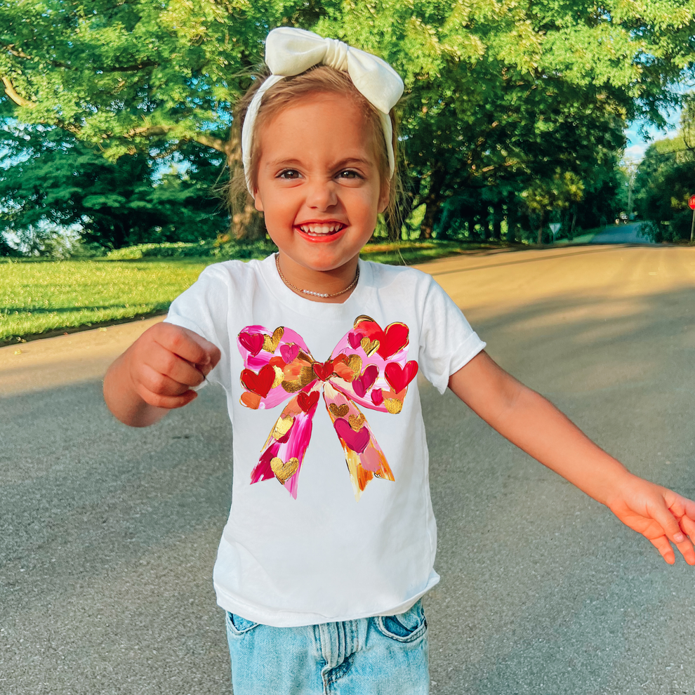 Painted Heart Bow Transfer – Classy Crafts