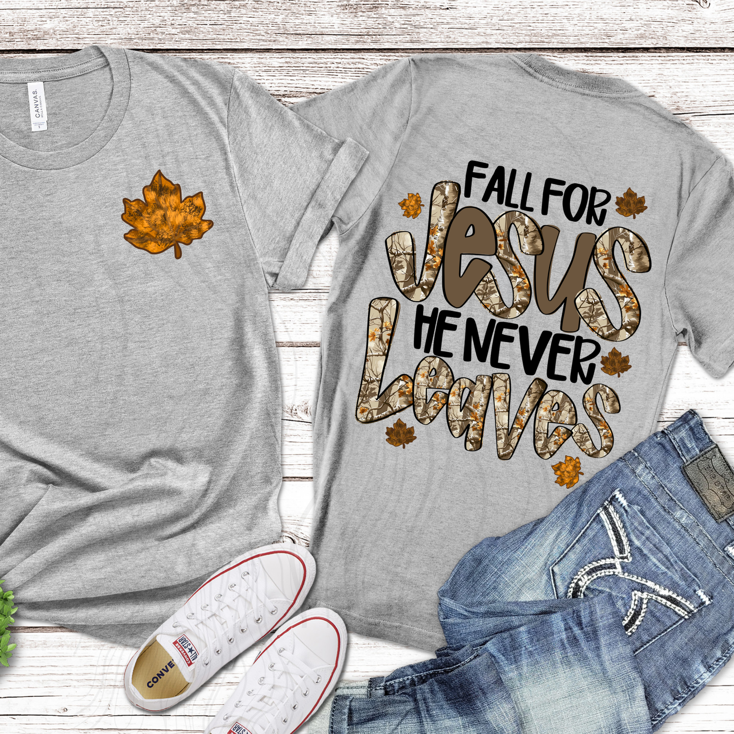 Fall For Jesus Transfer** TWO PART DESIGN*SOLD SEPARATELY** – Classy Crafts