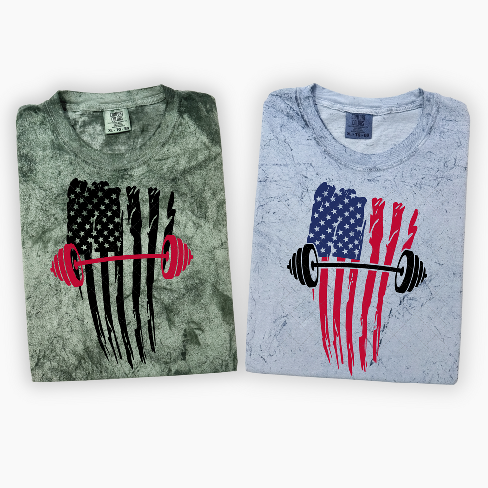 Barbell Flag Transfer – Classy Crafts