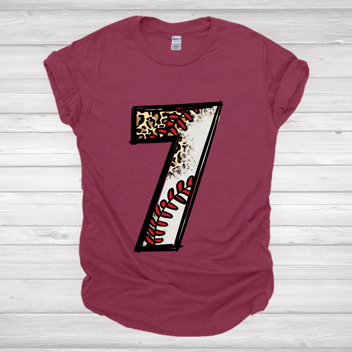 Baseball Number 7 Transfer – Classy Crafts