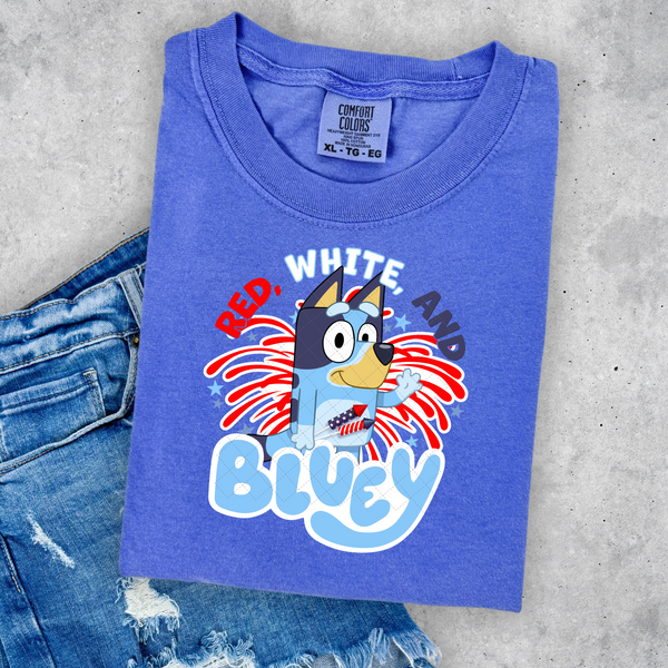 Blue Pup Fireworks Transfer – Classy Crafts