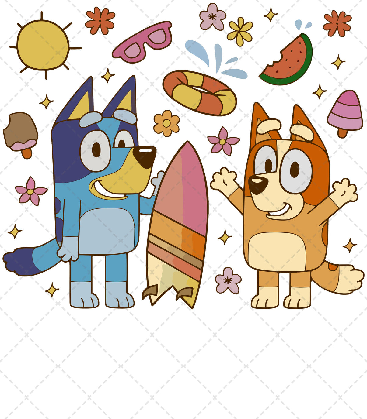 Blue Pup Summer Transfer – Classy Crafts
