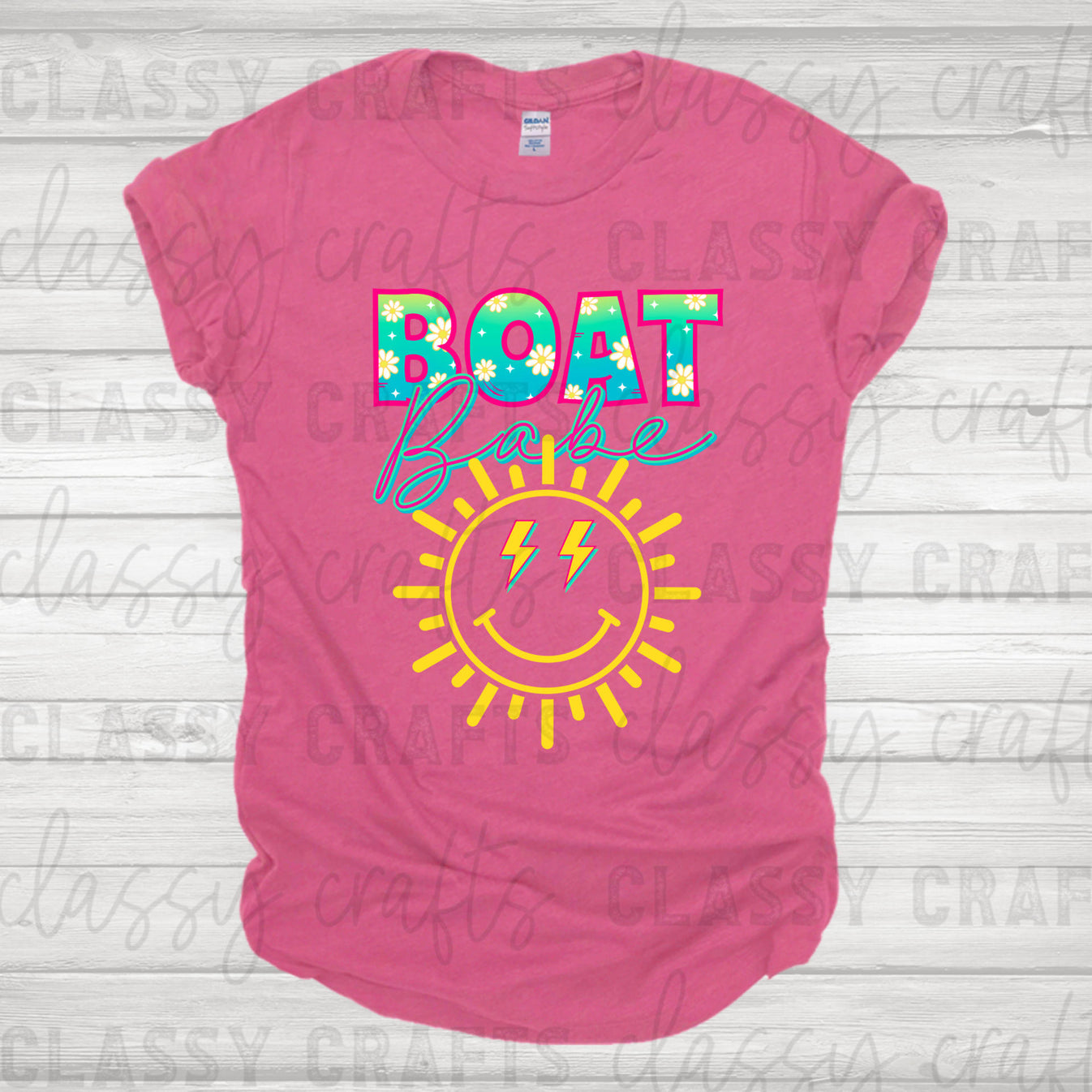 Boat Babe Smiley Transfer – Classy Crafts