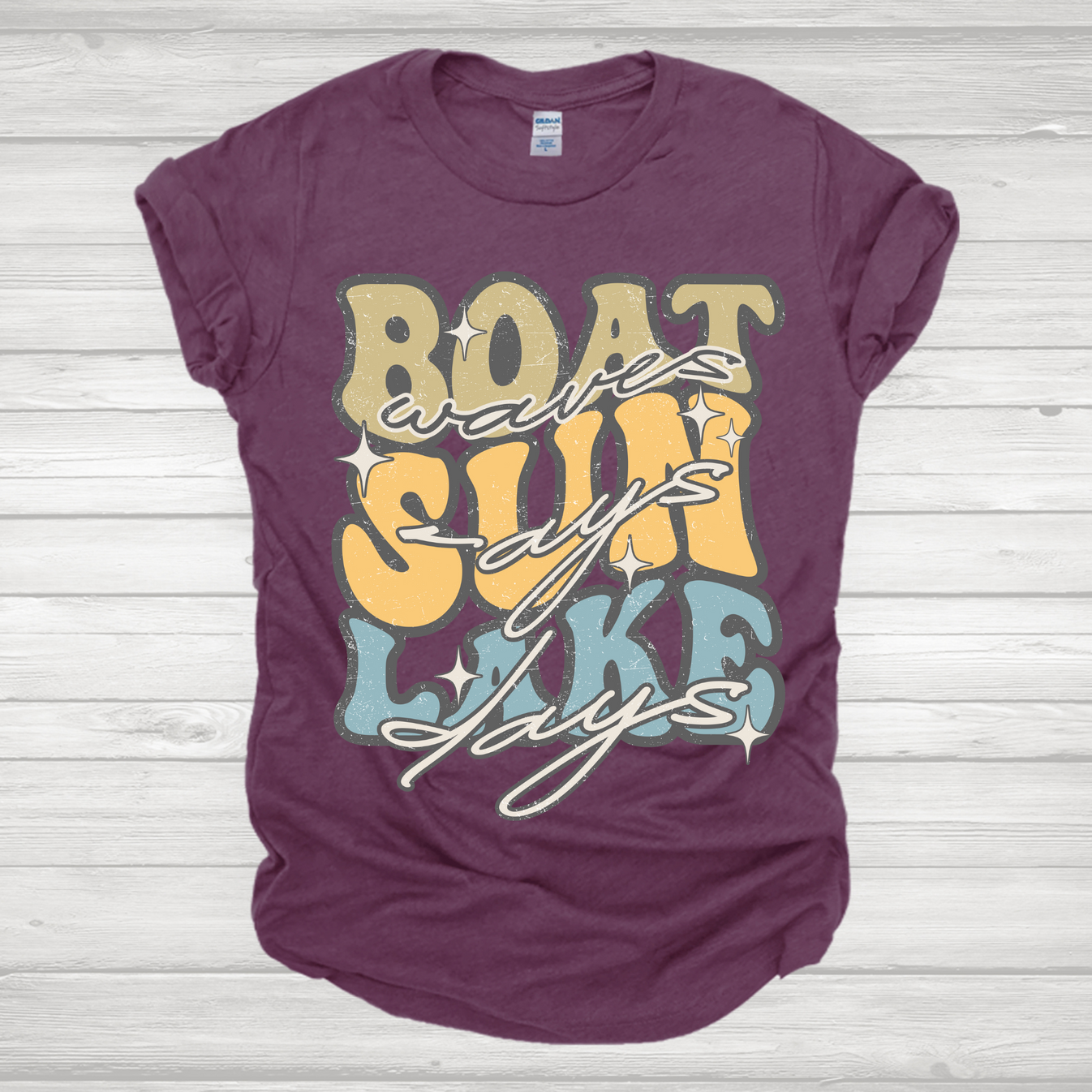 Boat Waves Sun Rays Lake Days Transfer – Classy Crafts