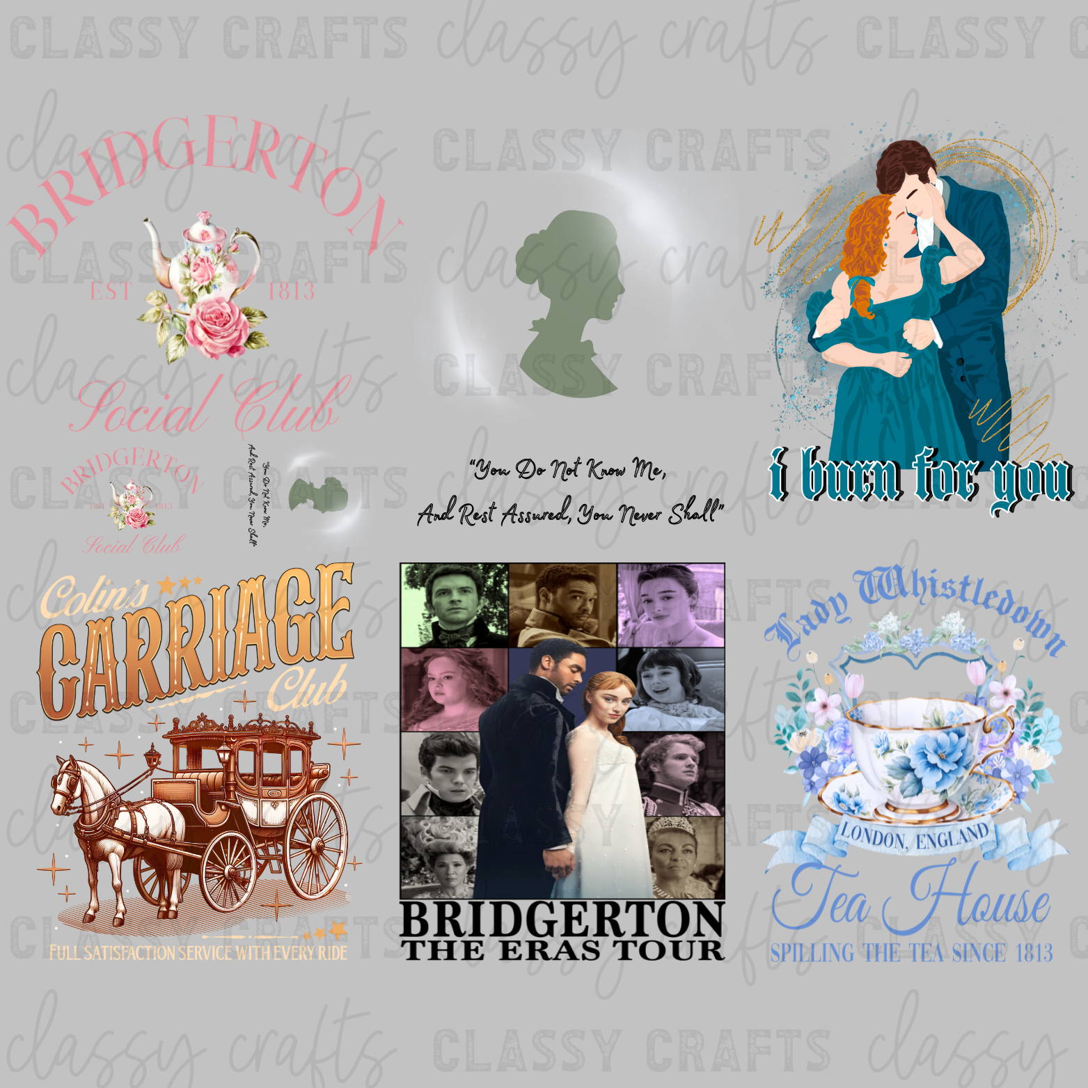 British Tea - 30x24 -PREMADE GANG SHEET – Classy Crafts