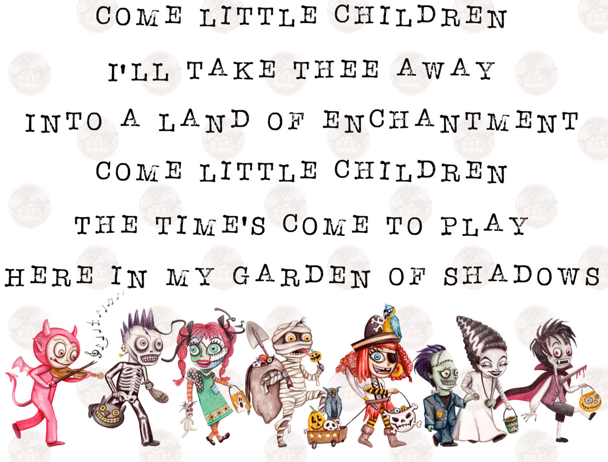 Come Little Children Chant Transfer – Classy Crafts