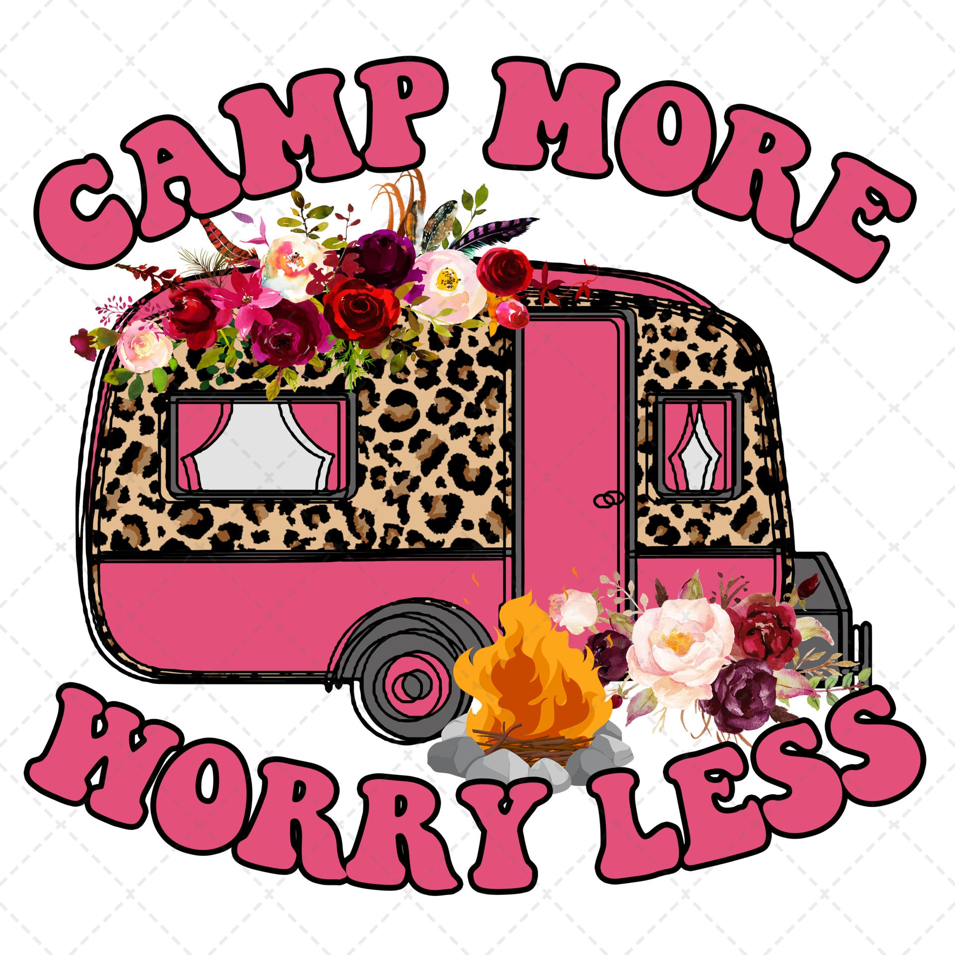 Camp More Worry Less Transfer – Classy Crafts