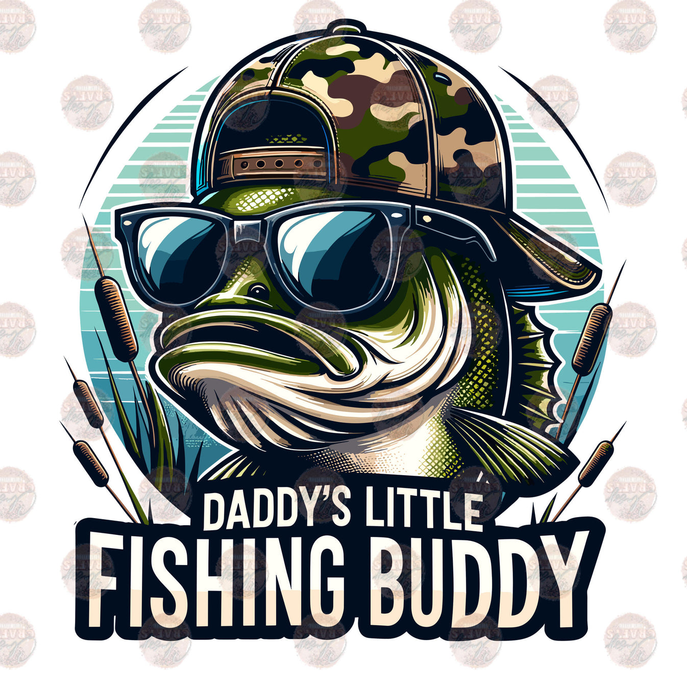 Daddy's little Fishing Buddy Transfer – Classy Crafts