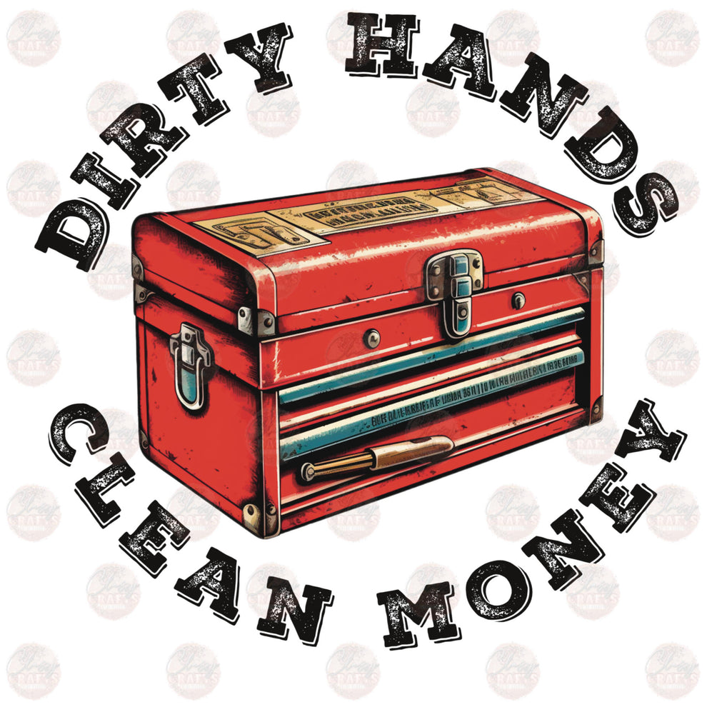 Dirty Hands Clean Money Toolbox Transfer – Classy Crafts