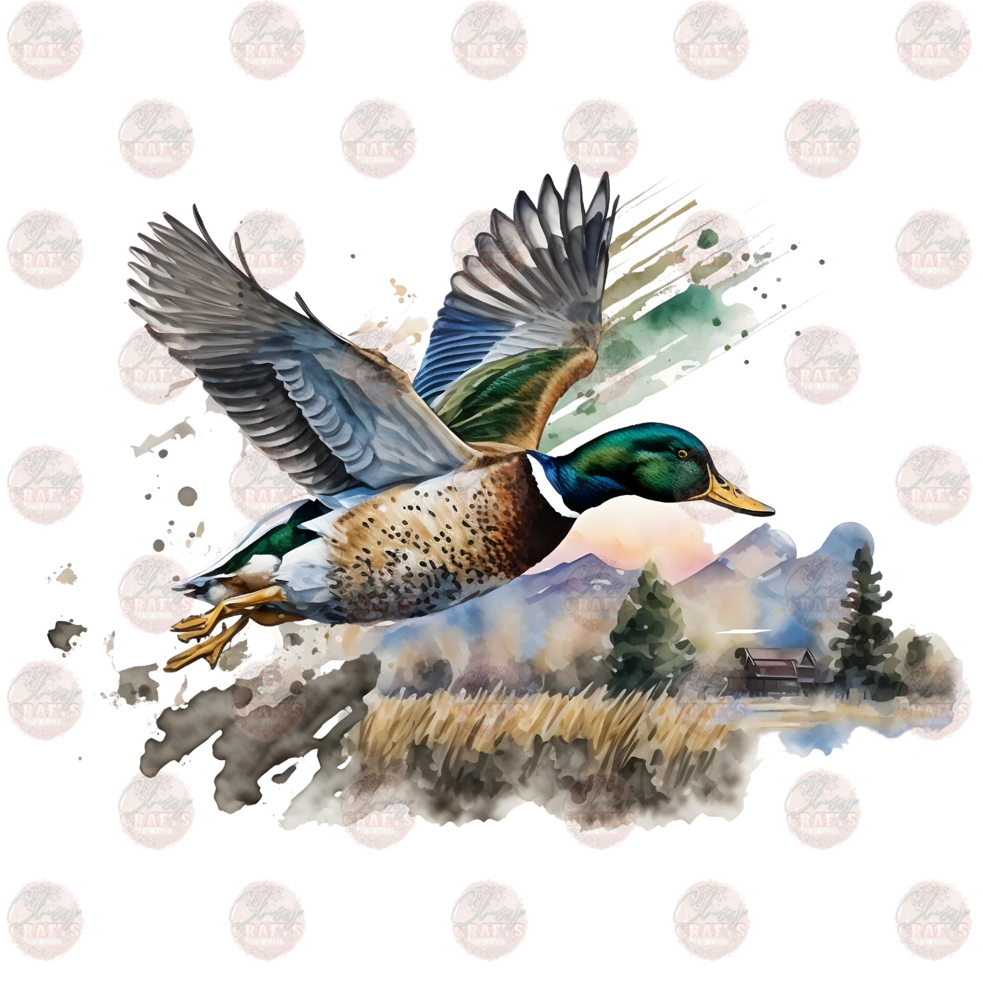 Flying Mallard Transfer – Classy Crafts
