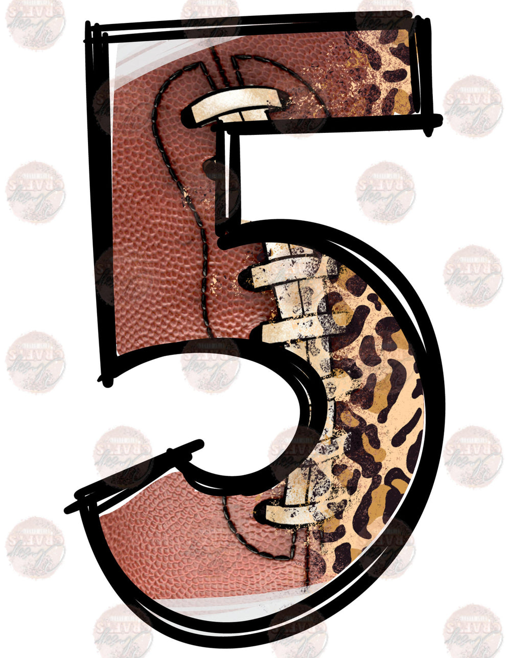 Football Number 5 Transfer – Classy Crafts