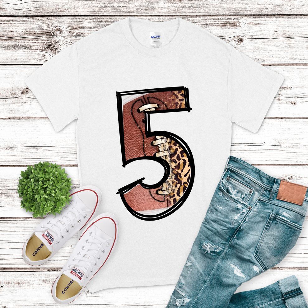 Football Number 5 Transfer – Classy Crafts