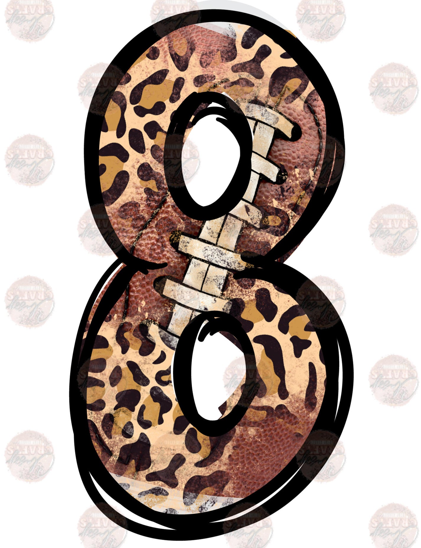 Football Number 8 Transfer – Classy Crafts