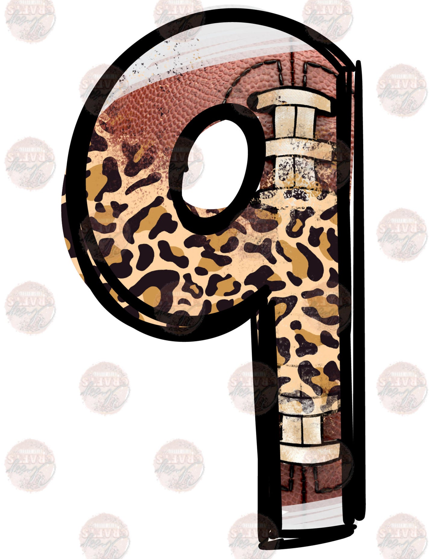 Football Number 9 Transfer – Classy Crafts