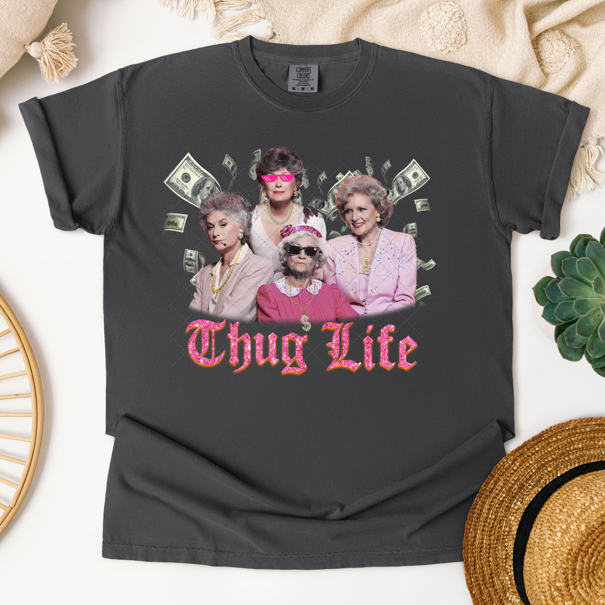 Glitter Pink Thug Life Transfer – Classy Crafts