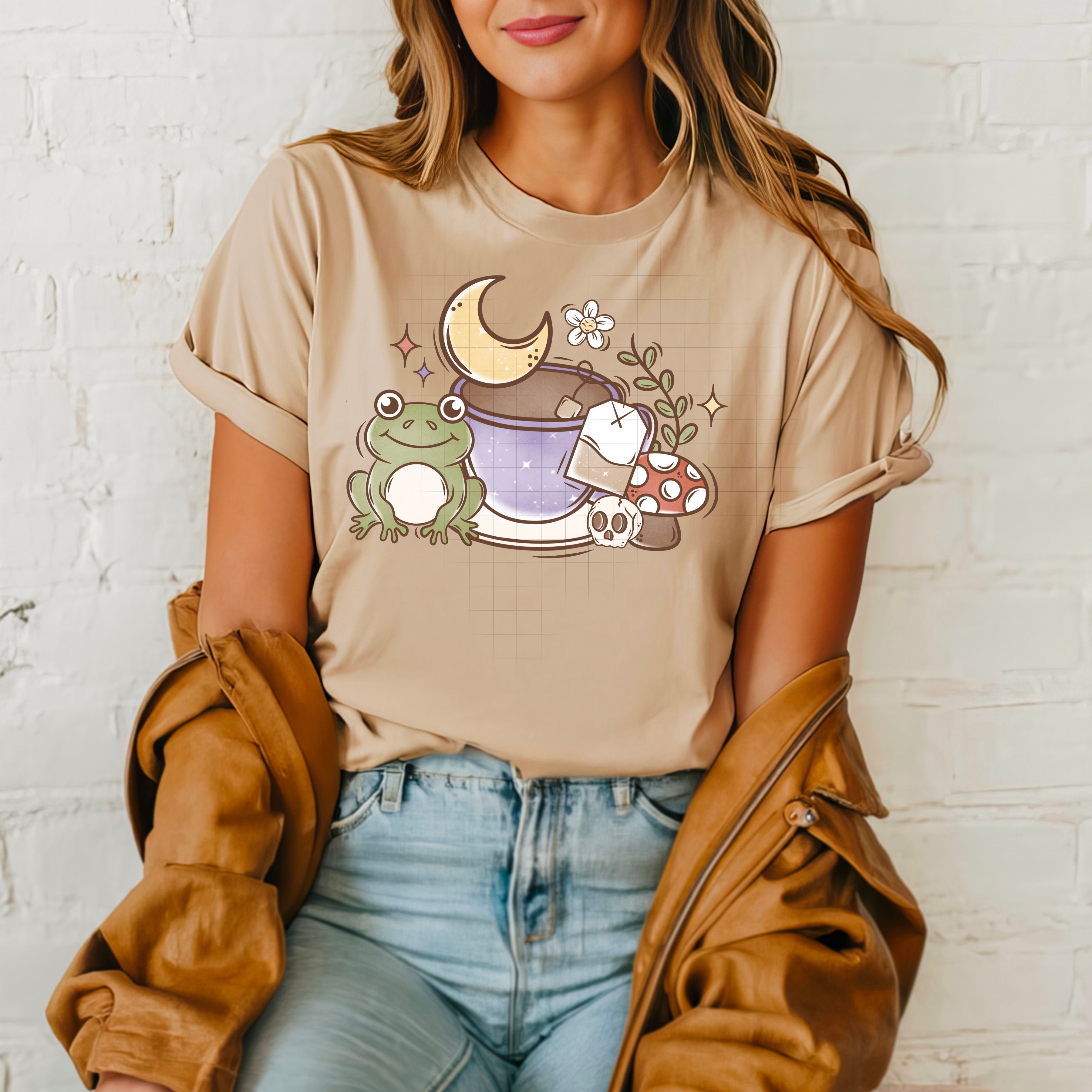 Spring Cottagecore Frog Tea Transfer – Classy Crafts