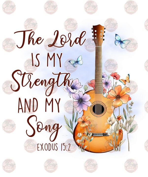 Lord Is My Strength & My Song Transfer – Classy Crafts