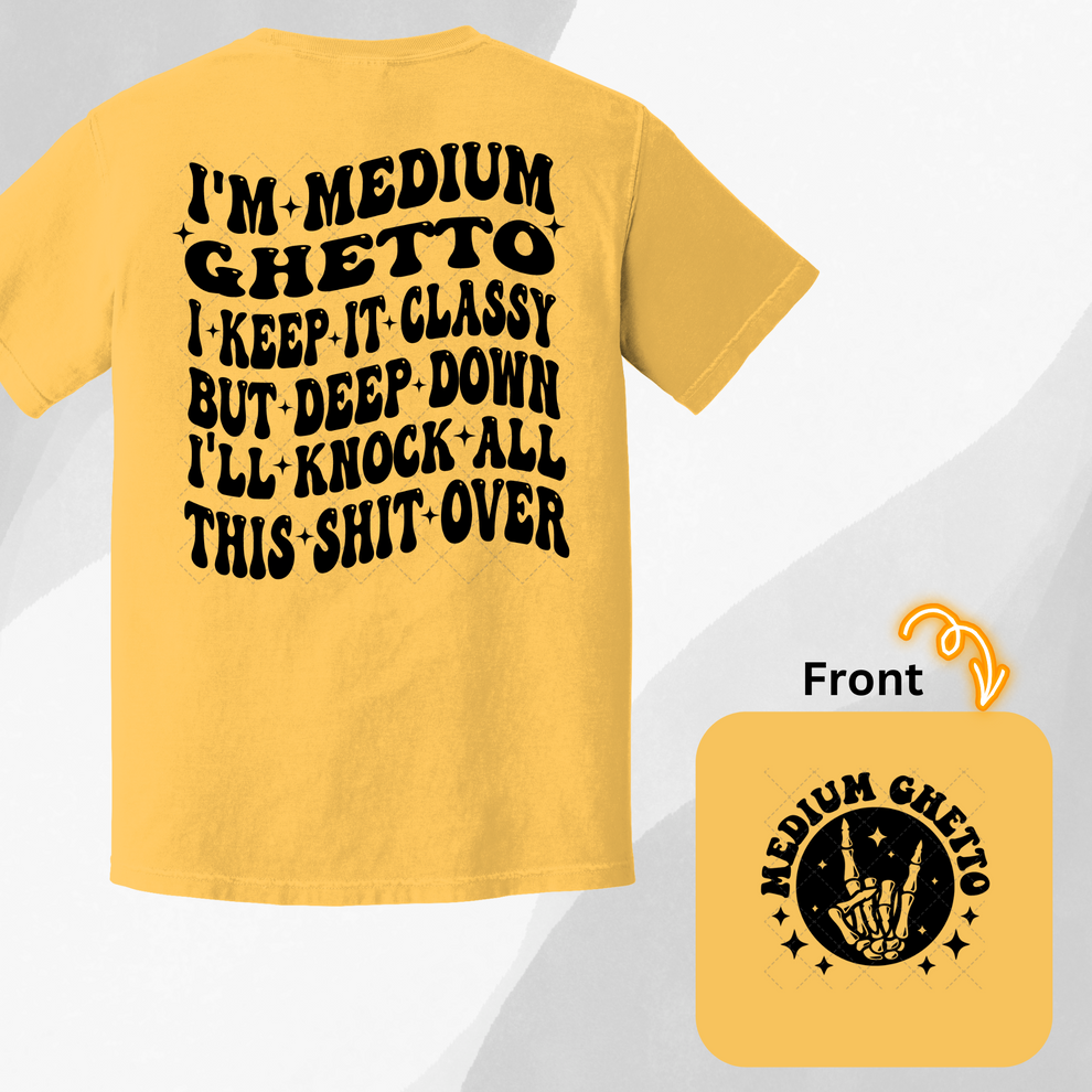 Medium Ghetto **Two Part Print**Sold Separately** Transfer – Classy Crafts