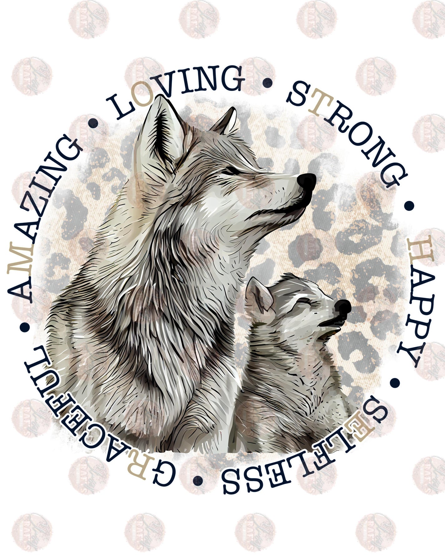 Mother Wolf Transfer – Classy Crafts