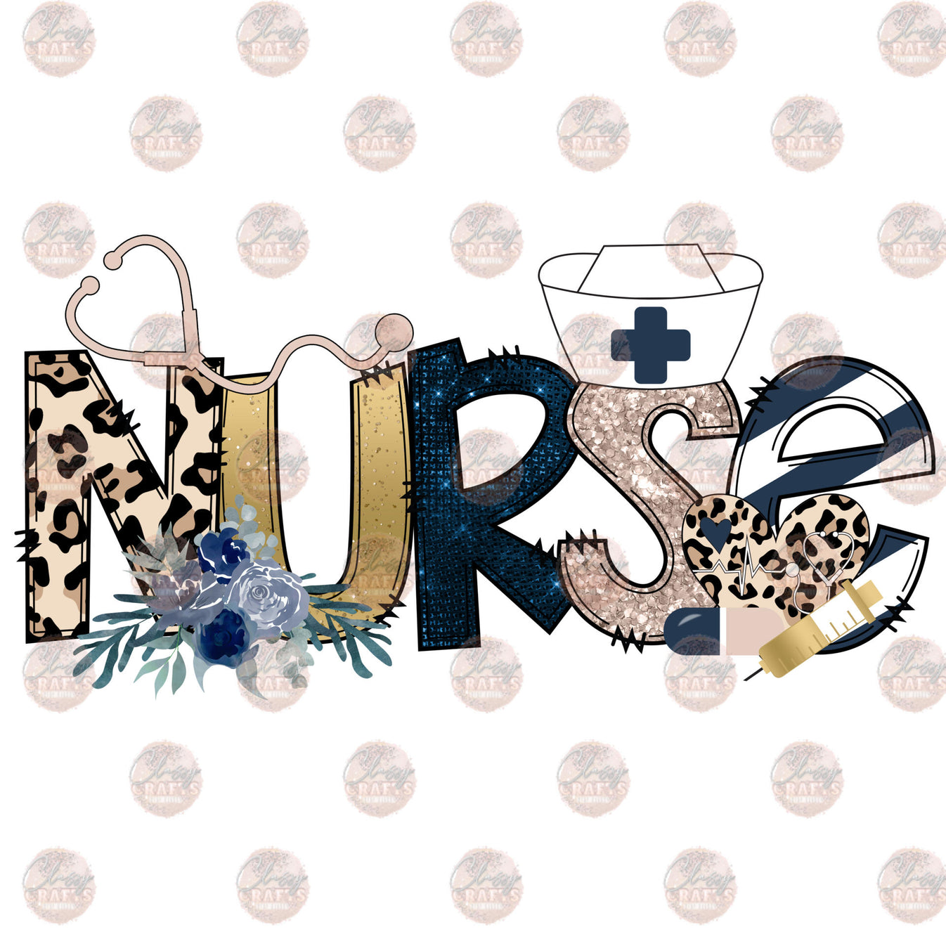 Nurse Leopard Transfer – Classy Crafts