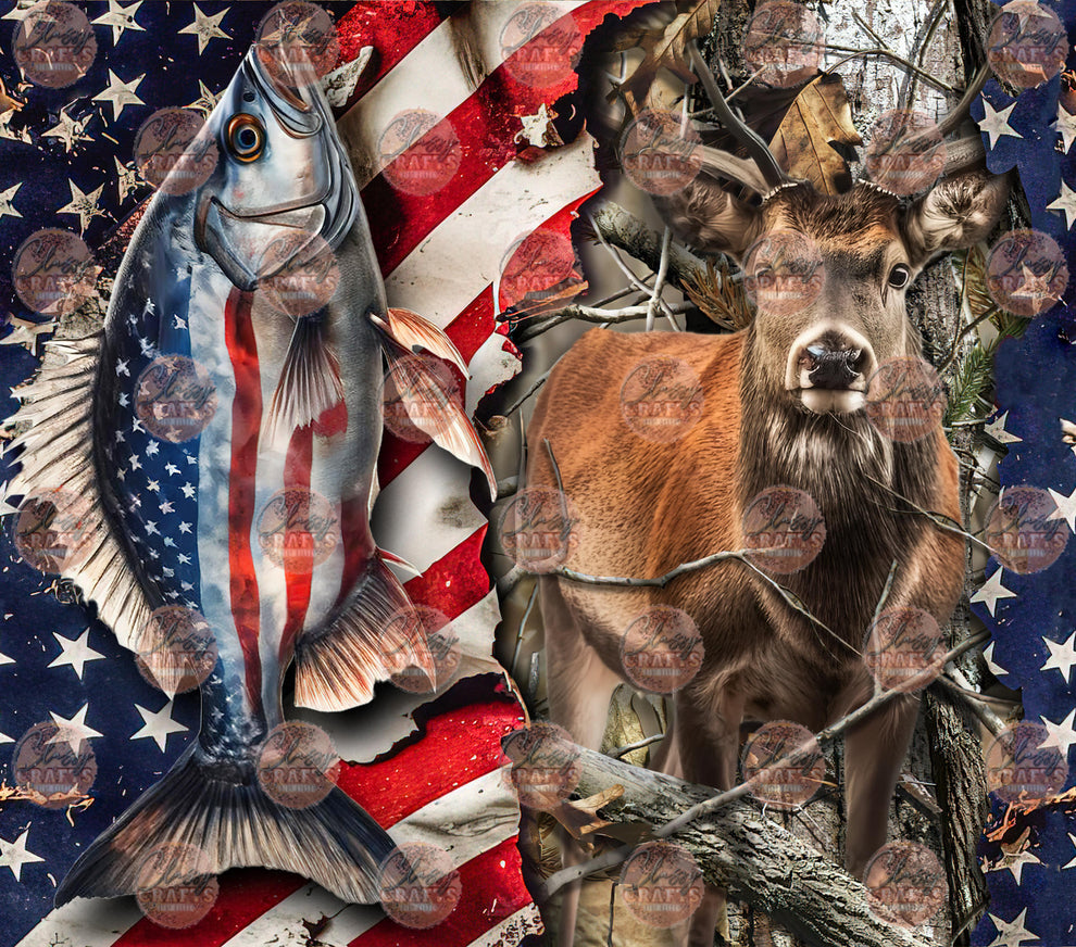 Patriotic Hunting Tumbler Wrap - Sublimation Transfer – Classy Crafts