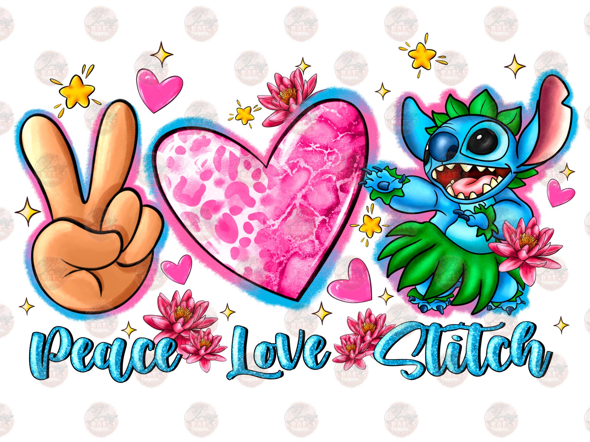Peace Love Blue Koala Transfer – Classy Crafts