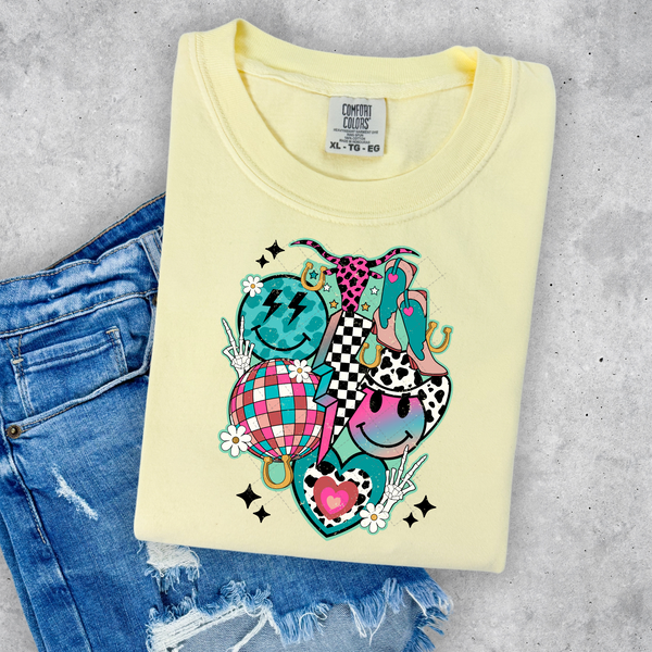 Retro Western Collage Grunge Transfer – Classy Crafts