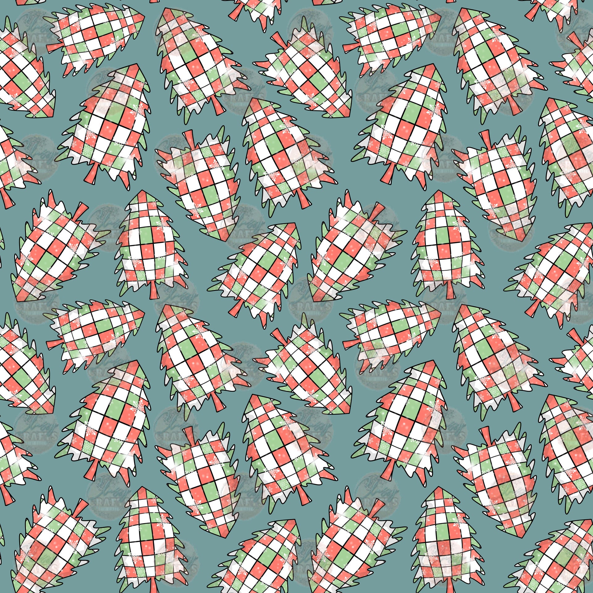 Rockin Around Seamless Wrap - Sublimation Transfer – Classy Crafts