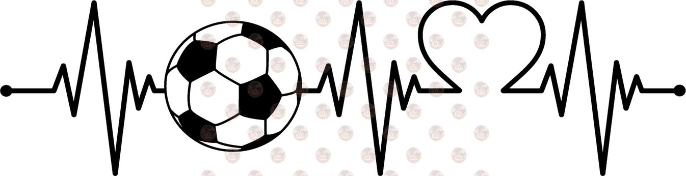 Soccer Heartbeat Transfer – Classy Crafts