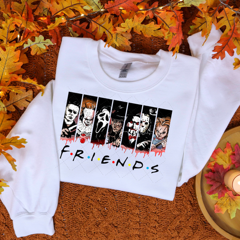 Spooky Collage Friends Transfer – Classy Crafts