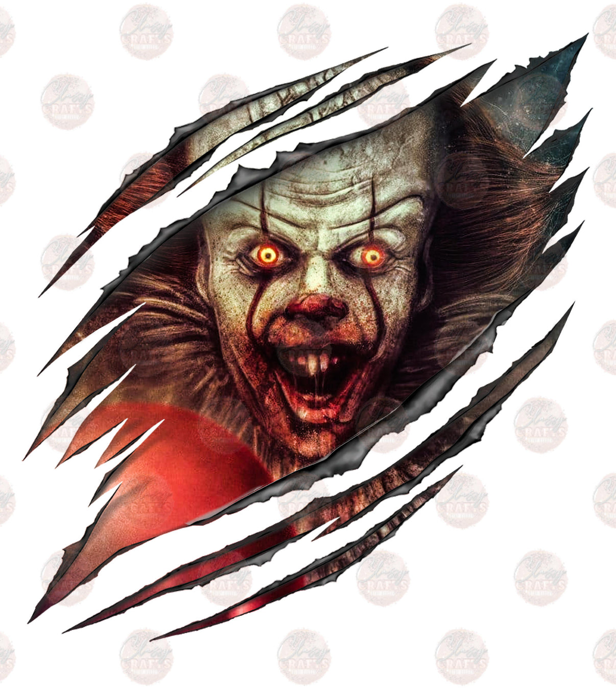 The Smiley Clown Slash Transfer – Classy Crafts