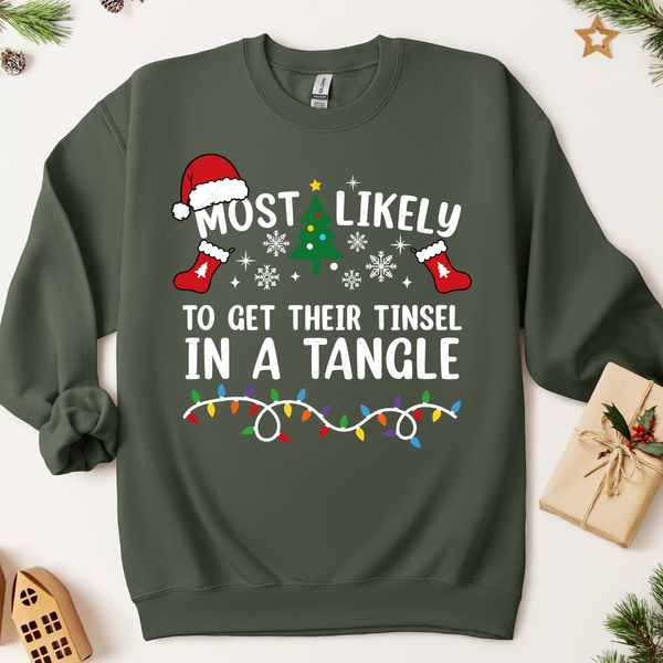 Most Likely To Get Their Tinsel In A Tangle Transfer – Classy Crafts