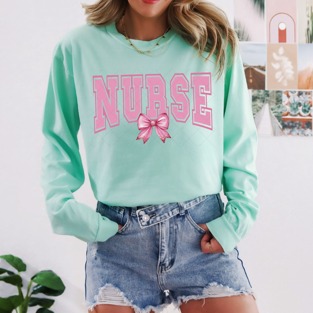 Pink Nurse Varsity Transfer – Classy Crafts