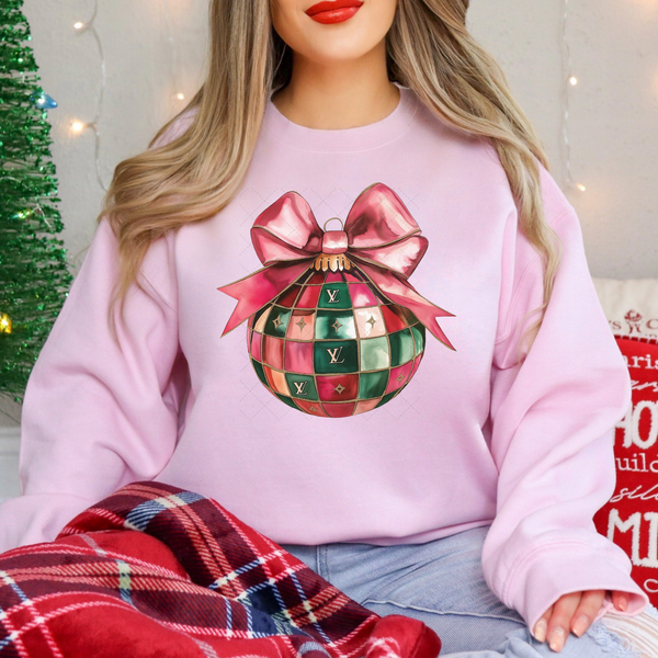 Preppy Disco Ornament Transfer – Classy Crafts