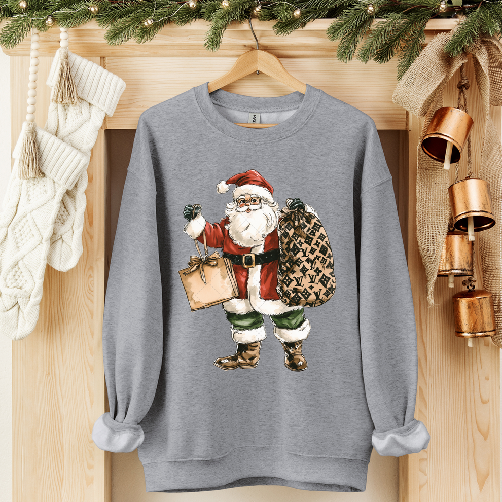 Preppy Santa With Bag Transfer – Classy Crafts