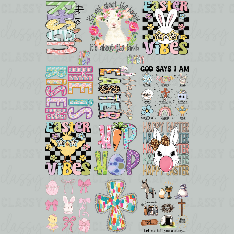 Spring Premade Gang Sheets – Classy Crafts