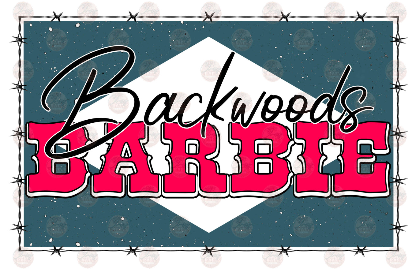 Backwoods Barbie Stone Pink - Sublimation Transfer – Classy Crafts
