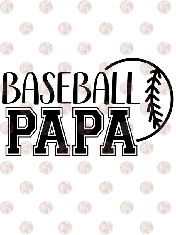 Baseball Papa Transfer – Classy Crafts