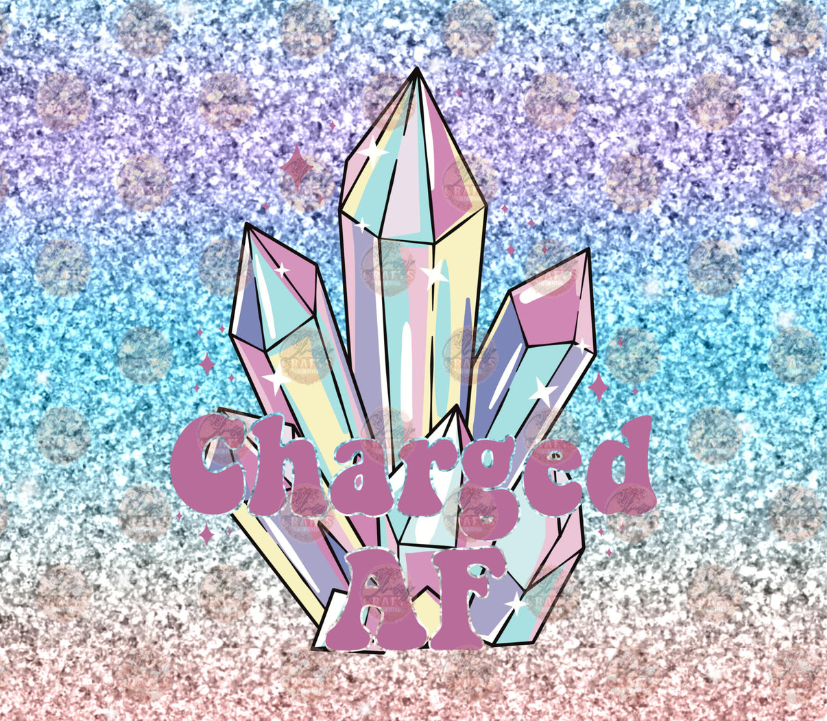 Charged AF Tumbler Wrap - Sublimation Transfer – Classy Crafts