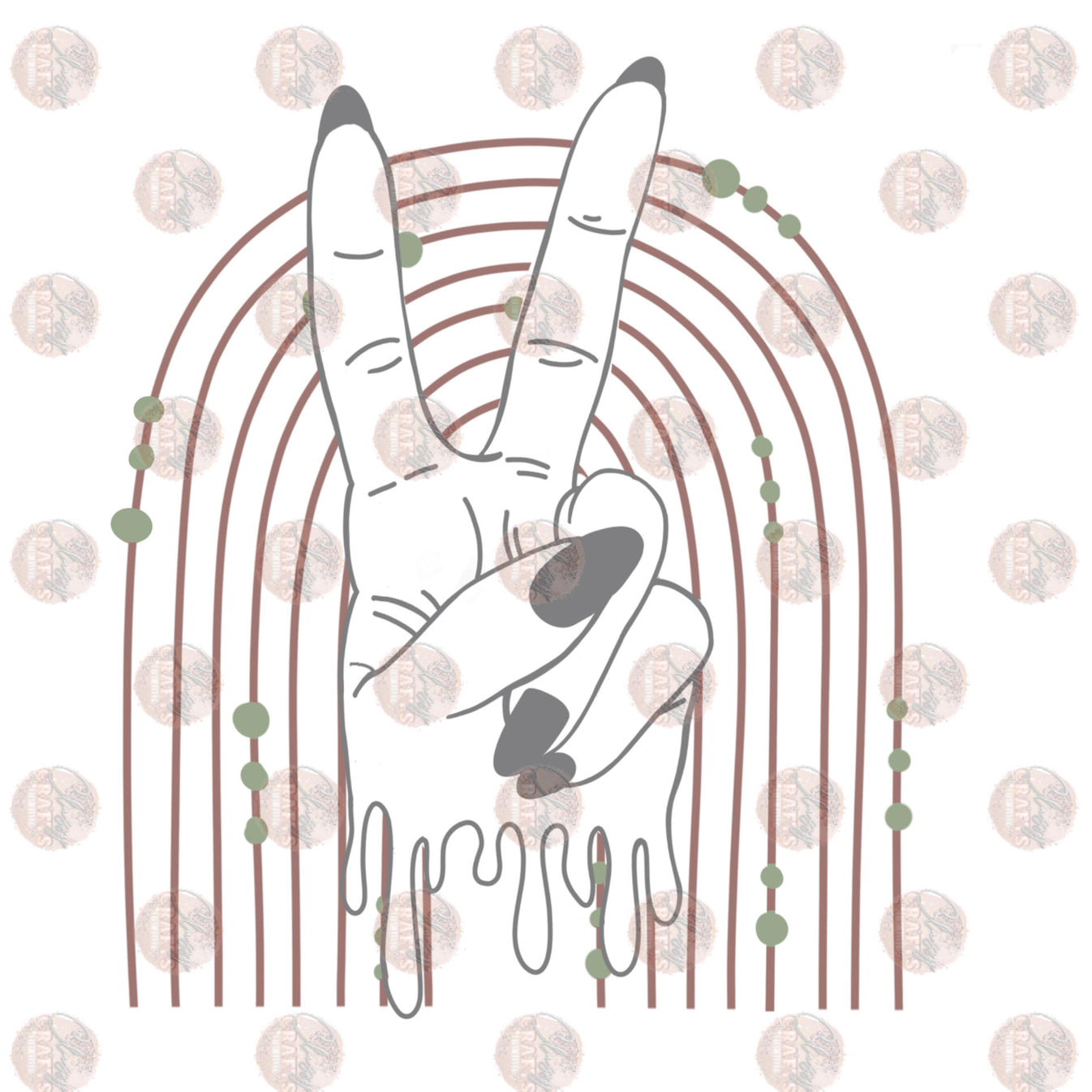 Dripping Peace Transfer – Classy Crafts