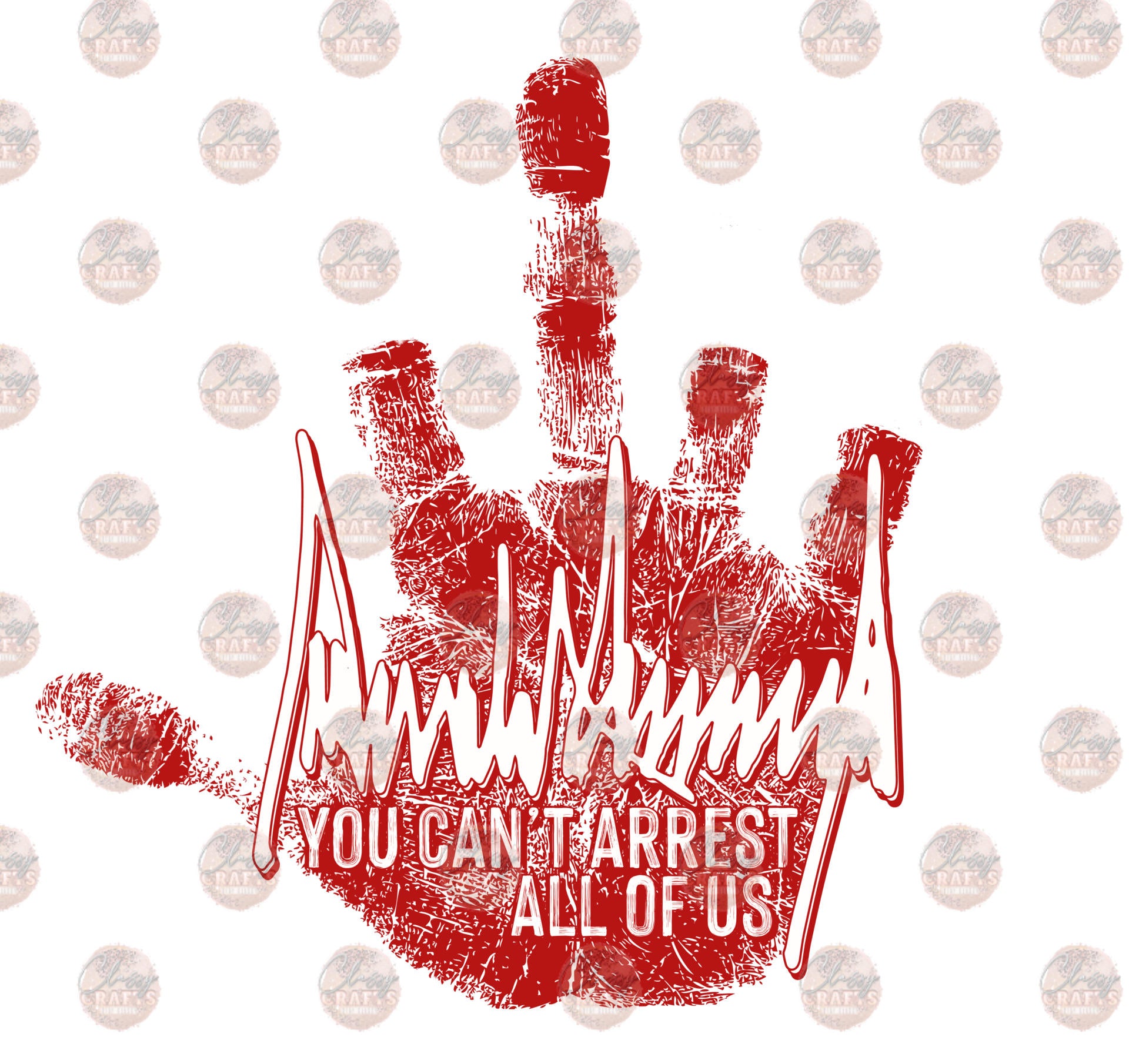 F You Finger Print 4 Transfer – Classy Crafts