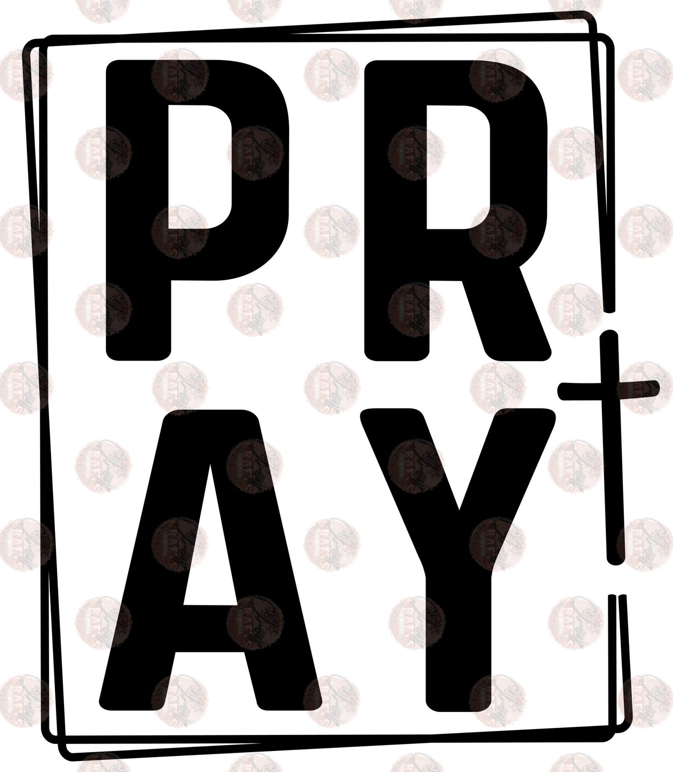 Pray Cross Transfer – Classy Crafts
