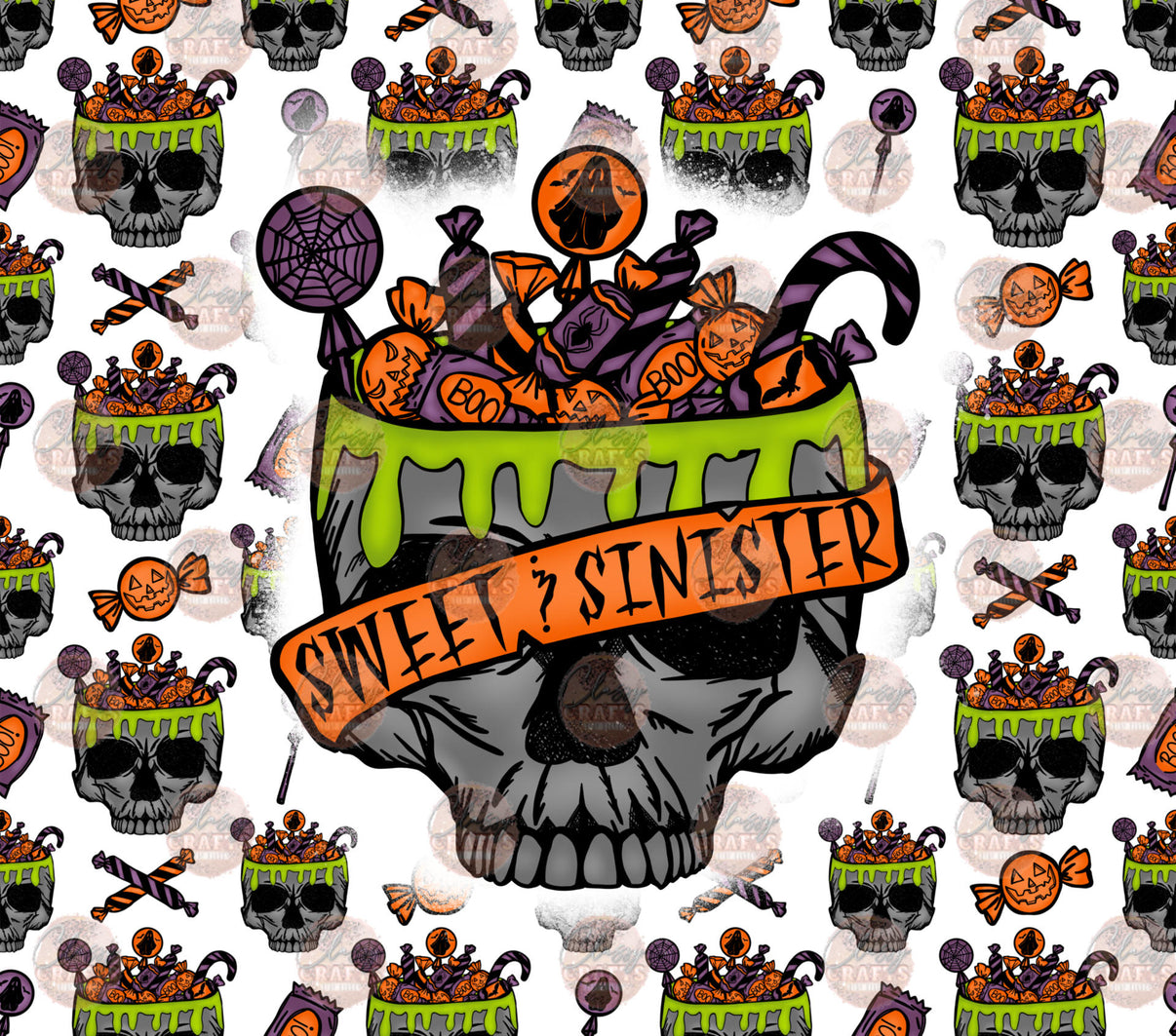 Sweet And Sinister Tumbler Wrap - Sublimation Transfer – Classy Crafts