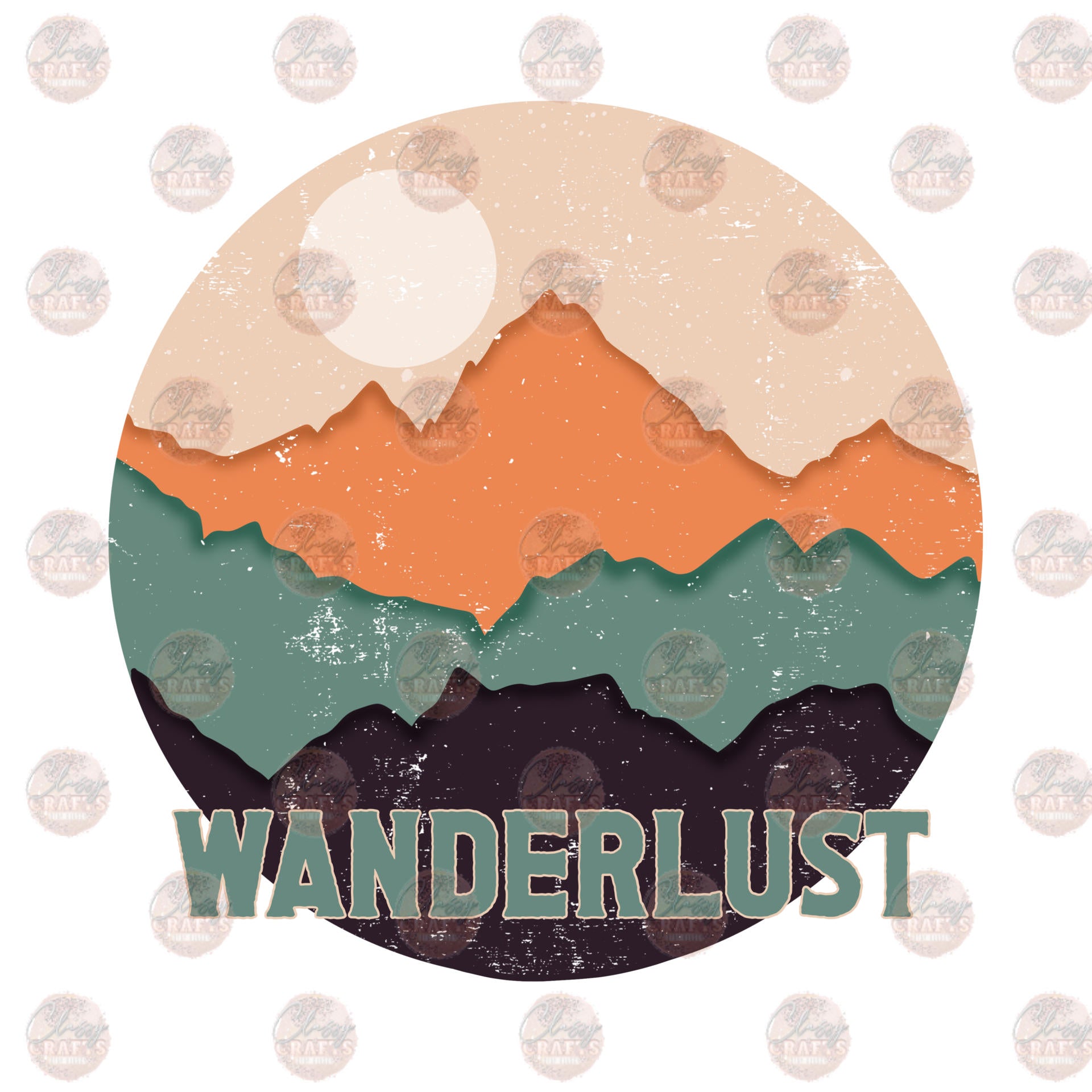Wanderlust Mountains Transfer – Classy Crafts