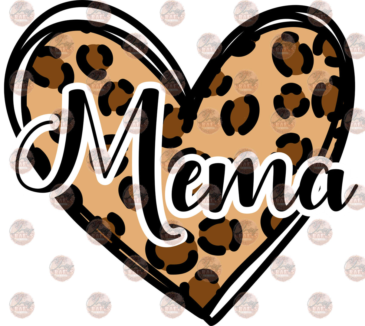 Mema Heart Transfer – Classy Crafts