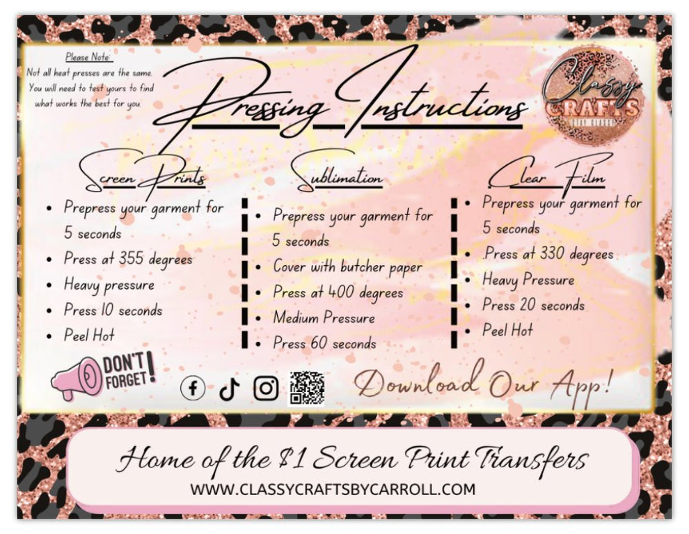 MAGNET Pressing Instructions For Press – Classy Crafts